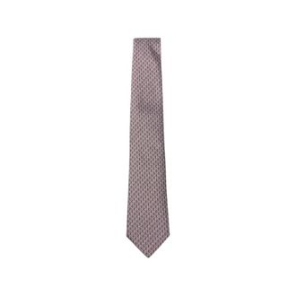 Emporio Armani Spitz zulaufende Seidenkrawatte - - Accessories - Herren - Lila - ONE SIZE