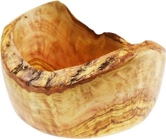 Olive Wood Olivenholz Rustikal Schüssel rund für Salat/Obst, Korn/Natur