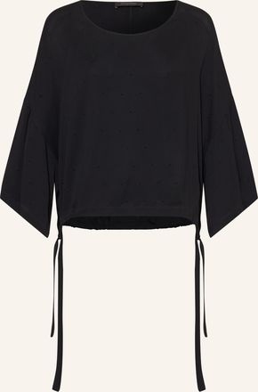 Elena Miro Elena Miro Oversized-Blusenshirt Mit Schmucksteinen schwarz