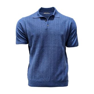 Ferrante Leinen-Baumwoll-Polohemd - - Tops - Herren - Blau - L