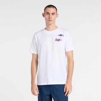 New Balance Homme Pop Stand T-Shirt en Blanc, Coton, Taille 2XL