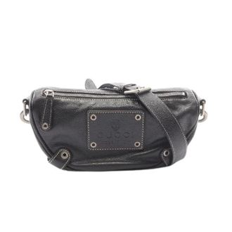 Gucci Sac bandouli&egrave;re en cuir Crest Pre-owned - Femme - Pre-owned - Noir - Taille: ONE Size
