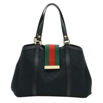 Gucci Sac &agrave; main en toile Pre-owned - Femme - Pre-owned - Noir - Taille: ONE Size