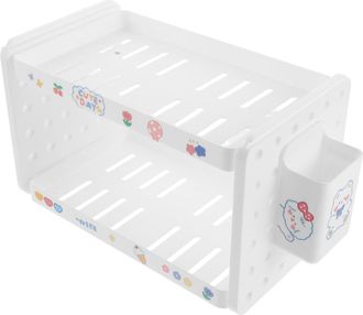 DOITOOL Schreibtischregal Mit Mehrstufigem Design Stiftehalter F&uuml;r Tisch Aufbewahrungsregal F&uuml;r Schreibwaren Modularer Schreibtisch-Organizer Kleines B&uuml;cherre