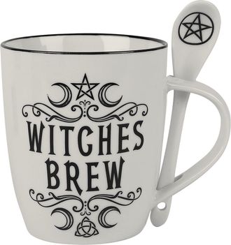 Alchemy England Witches Brew None Tasse weiß/schwarz Porzellan Geschenke, Gothic, Horror