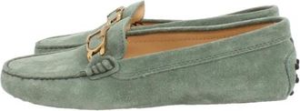 Tod's Femme, Chaussures, Vert, Taille: 37 EU Driver Moccasin