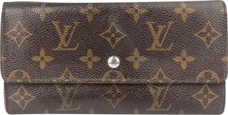 Louis Vuitton Portemonnaie - Louis Vuitton Canvas Monogram Sarah Wallet - Gr. unisize - in Braun - für Damen