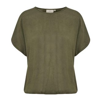 Kaffe T-Shirts - - Tops - Damen - Gr&uuml;n - XL