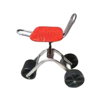 Generic Rollbarer Gartenarbeitsstuhl Mit R&auml;dern, Faltbarer 4, Verstellbarer 360&deg;-Drehsitz, for Rasen Und Garten(3-Wheeled)