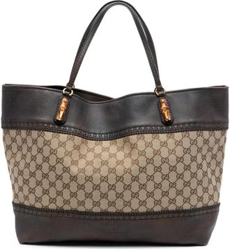 Gucci Shopper - Large GG Canvas Laidback Crafty Tote - Gr. unisize - in Braun - f&uuml;r Damen