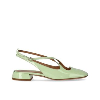 A.Bocca Pastellgr&uuml;ne Lackleder Slingback-Pumpe - - Shoes - Damen - Gr&uuml;n - 36 EU