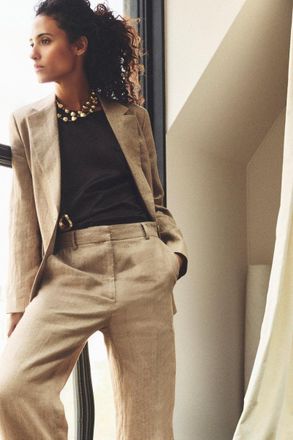 Gerard Darel Veste de tailleur en lin - TALIYA - Sable