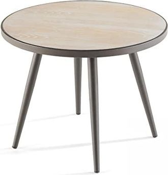 Oviala Table Basse de Jardin Ronde Plateau en c&eacute;ramique - Tivoli