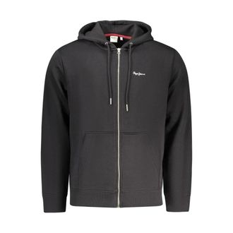 Pepe Jeans London Homme, Sweatshirts et sweats &agrave; capuche, Noir, Taille: XL SweaT-shirt ras du cou en coton avec finitions c&ocirc;tel&eacute;es