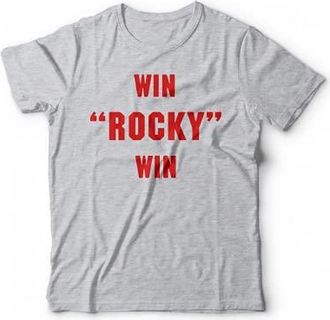 Generico T-shirt Win Rocky Win - T-shirt pour entra&icirc;nement de fitness - Gris - Large