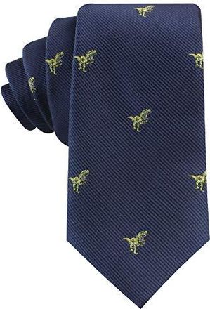 AusCufflinks Cravates danimaux | Cravates fines tissées | Cravates de mariage pour garçons dhonneur | Cravates de travail pour lui, T-rex vert, régulier