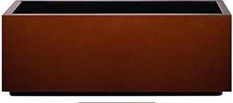 Hobby Flower Hobby Blume Urban Pflanzkasten, rechteckig mit autoriego, Corten, 110 x 40 x 40 cm