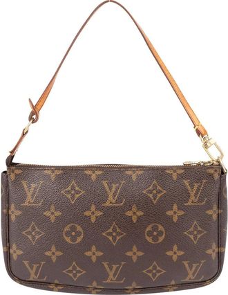 Louis Vuitton Crossbody Bags - Louis Vuitton Canvas Monogram Pochette Accessoire - Gr. unisize - in Braun - f&uuml;r Damen
