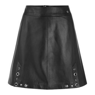 Marc Cain Mini-Lederrock mit Nietenbesatz - - Skirts - Damen - Schwarzk - S