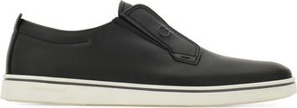 Ferragamo Derby Slip-on Leather Sneakers