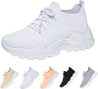 Generic Chaussures de sport pour femme - Respirantes et confortables - Chaussures d&eacute;t&eacute; confortables - L&eacute;g&egrave;res - Chaussures d&eacute;contract&eacute;es - Large pied - Semell