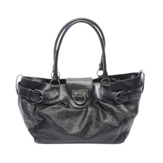 Ferragamo Pre-owned Gancini Schultertasche - - Pre-owned - Damen - Schwarzk - ONE SIZE