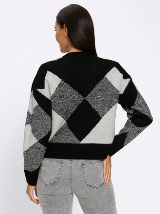 Heine Strickjacke Strickjacke Langarm Jacquard