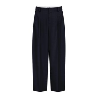 Rossi Weite Hose mit Bundfalten - - Trousers - Damen - Schwarzk - XS