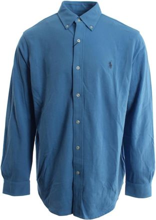 Ralph Lauren Homme, Chemises, Bleu, Taille: XL Featherweight Mesh Shirt