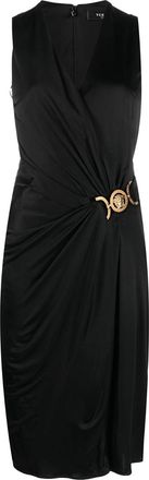 Versace Knielanges Kleid - Schwarz