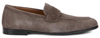 Ferragamo Goat Suede Loafer - Gray