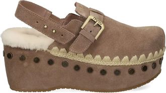 Mou mules à détails de clous 67 mm - Tons neutres