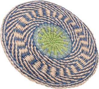 Valiclud Runde Platzsets aus Nachhaltigem Seegras Hitzebeständige Abwaschbare Tischmatten für Rustikale Küchendekoration Vielseitig als Wanddeko oder Hängendes