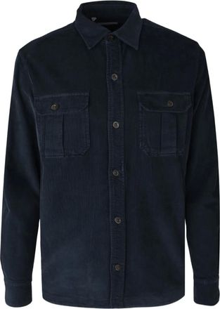 Boglioli Hemdjacke aus Cord - Blau