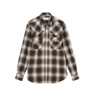 Amish Chemise Texaco - Homme - Chemises - Brun - Taille: L