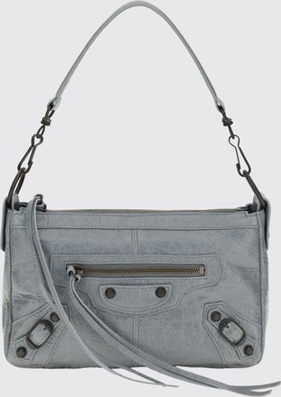 Balenciaga Le City Moto Mini-Tasche aus Arena-Lammleder mit Nieten