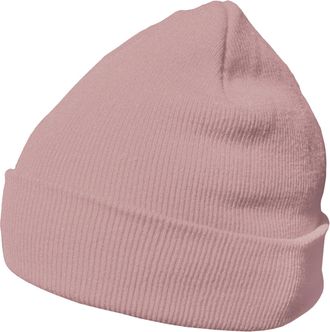 DonDon Mütze Herren Mütze Damen Wintermütze Beanie klassisches Design Altrosa