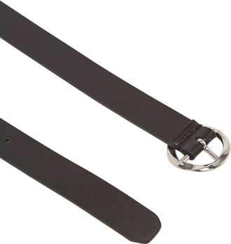 Calvin Klein Jeans Damen G&uuml;rtel Runde Schnalle aus Leder