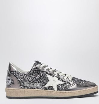 Golden Goose Ballstar silver glitter sneaker