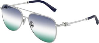 Tiffany & Co. Pilotenbrille - - Accessories - Damen - Grau - 59 MM