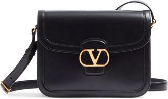 Valentino Garavani Womens 9to5 Shoulder Bag Black Calf Leather