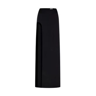 NU&Eacute; Keira Maxi Skirt With Slit - Femme - Jupes - Noir - Taille: 40 FR