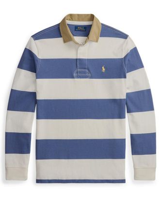Ralph Lauren Rugbyshirt mit Blockstreifen und Pony-Stickerei, Classic Fit in