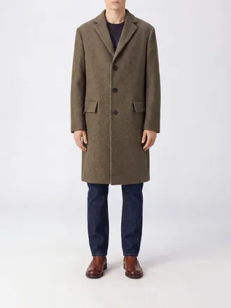 Dries Van Noten Einreihiger, knielanger Mantel aus einer Wollmischung