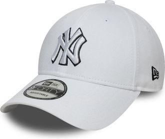 New Era 9Forty Strap Cap - Outline New York Yankees weiß