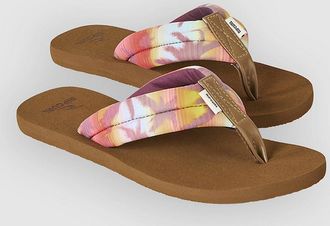 Rip Curl Freedom Plush Bloom Open Toe Sandalen dark plum