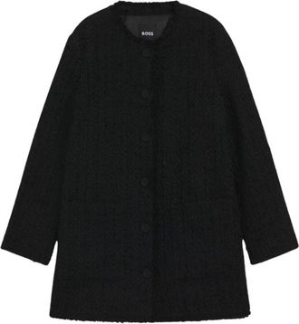 HUGO BOSS Tweedjacke - - Jackets - Damen - Schwarzk - 2XS