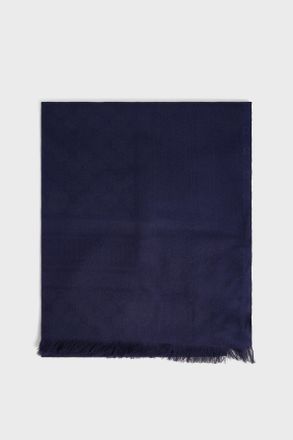 Gerard Darel Echarpe monogramme en coton et modal - DOMITILLE - Marine