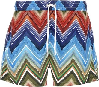 Missoni Homme, Maillots de bain, Multicolore, Taille: S Macro Zigzag Swimsuit