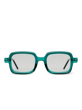 Kuboraum P2 Brille mit eckigem Gestell - Gr&uuml;n